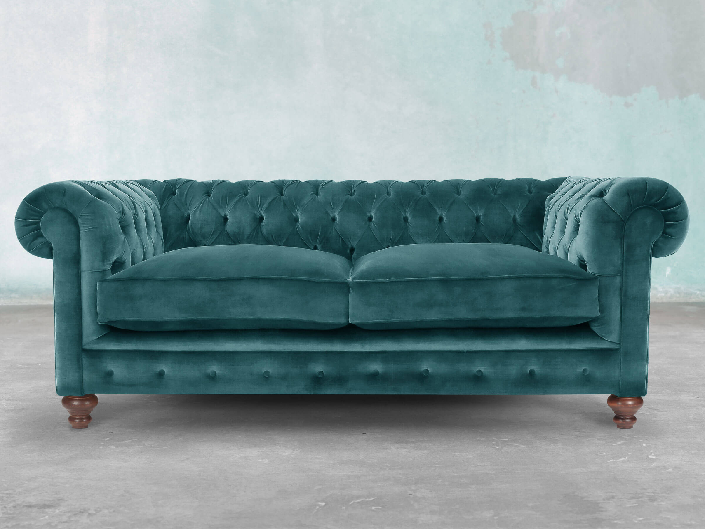 Velvet Chesterfield Sofa | British Handmade Velvet Chesterfield Sofas