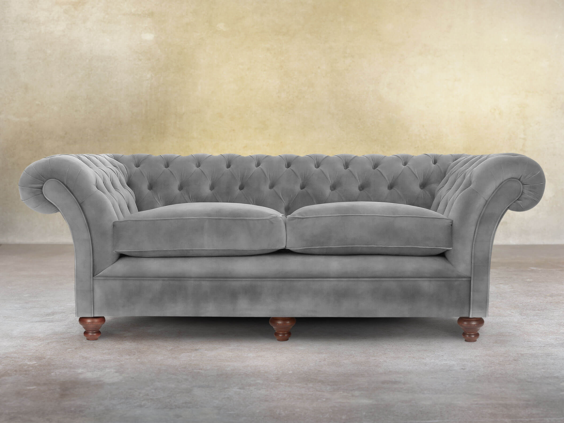 Grey Fabric Chesterfield Sofa | Simply Chesterfields, Simply The Best