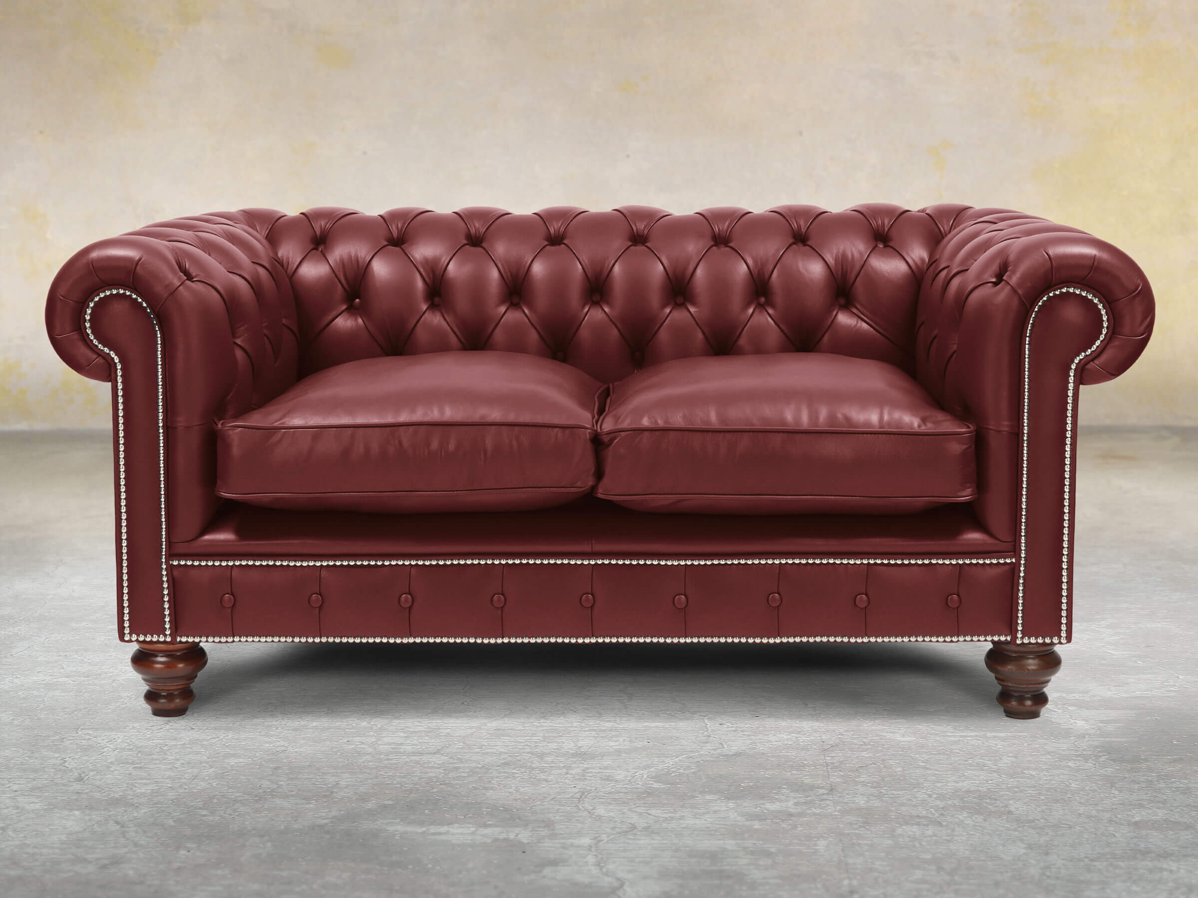 Red Leather Chesterfield Sofa | Simply Chesterfields